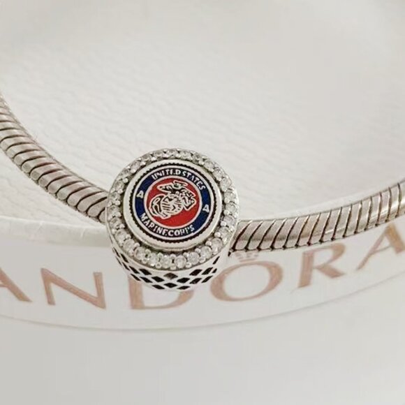 Pandora | Jewelry | Pandora Usmc Marine Corps Exclusive Pandora Charm ...